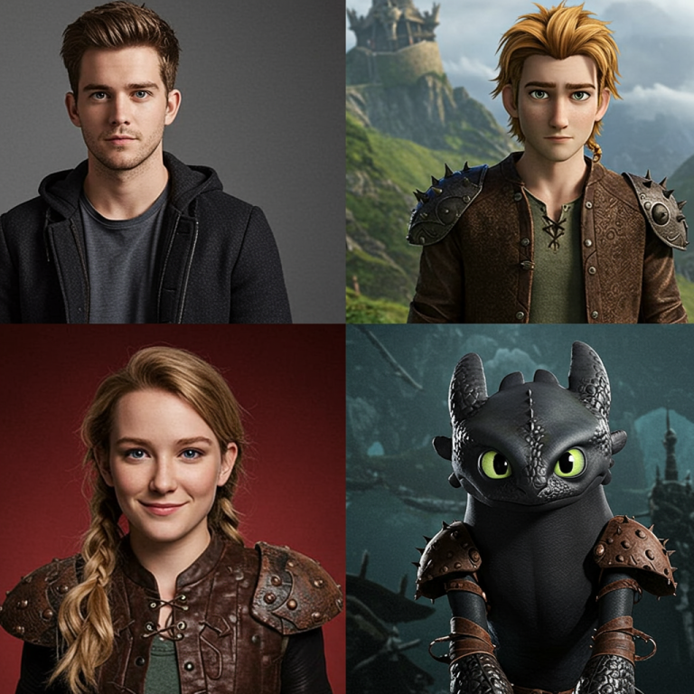 HTTYD Live-Action Cast: Meet the Actors & See the Characters Side-by ...