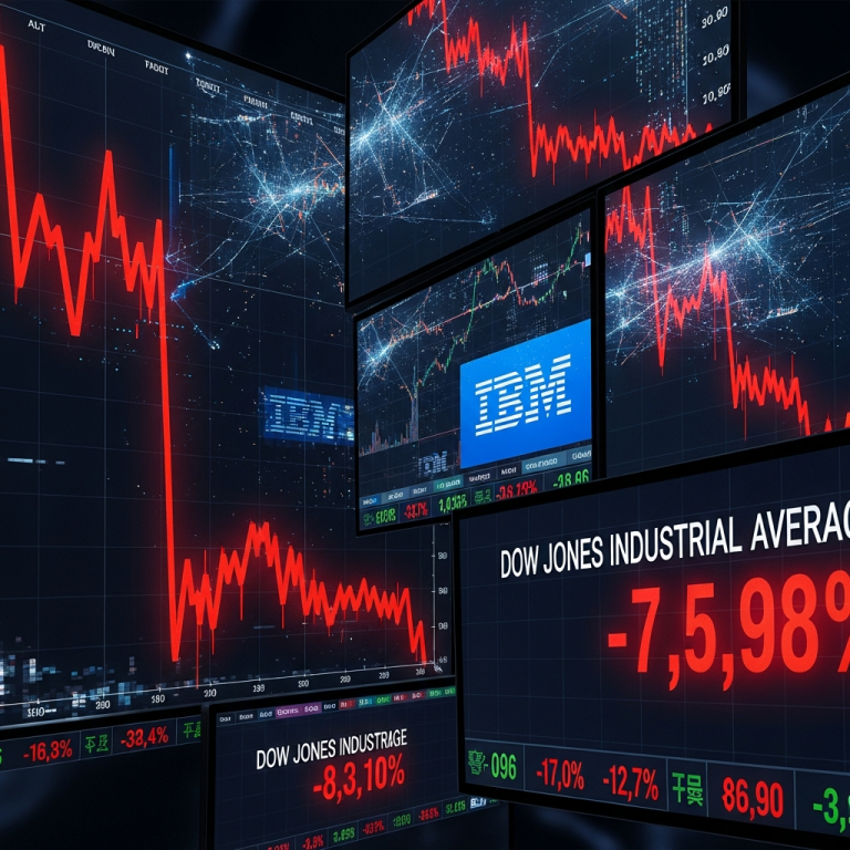 Breaking: AI Scare Trade Tanks IBM as Dow Falls 821 Points - QuantoSei News
