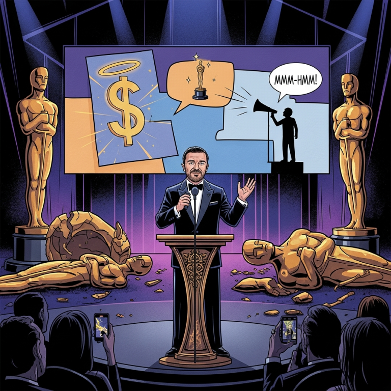 Grammy Speech Uproar: Ricky Gervais Reignites Celebrity Debate ...